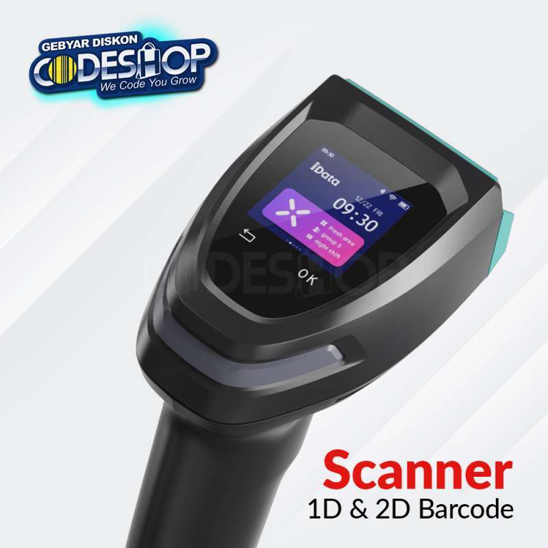 Promo Idata J16 Scanner Barcode 1d 2d Wireless Handheld Industrial Usb ...