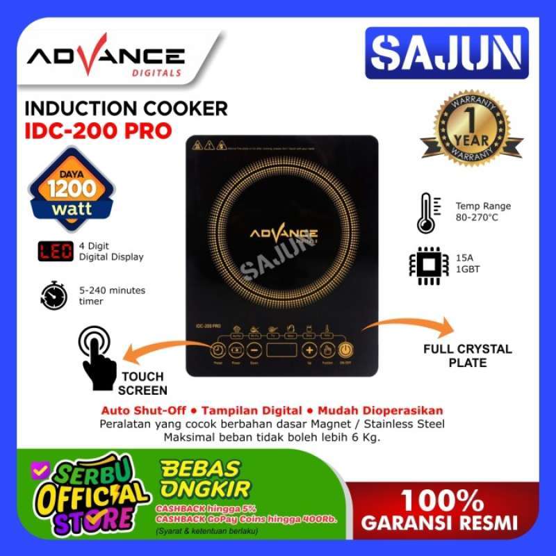 Promo Advance Induction Cooker IDC200-PRO Kompor Induksi IDC-200 PRO ...