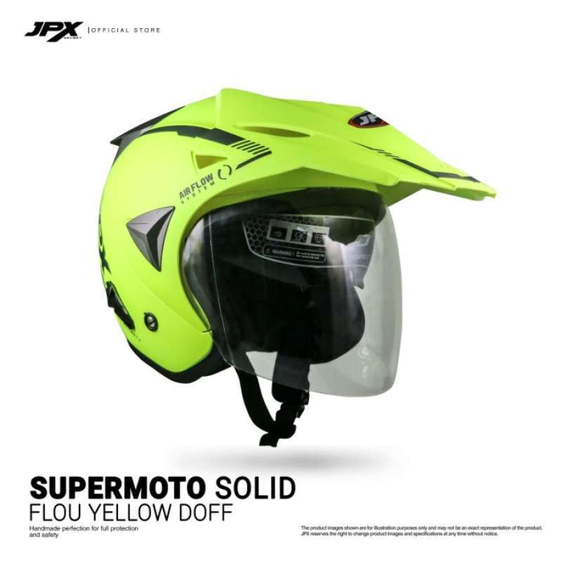 Promo Helm Jpx Supermoto Solid - F.green Doff Xl Diskon 30% Di Seller ...