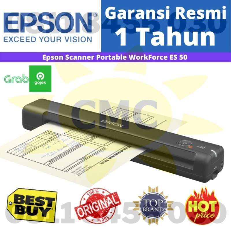 Promo Scanner WorkForce ES-50 ES50 Portable Sheetfed Scanner Diskon 23% ...
