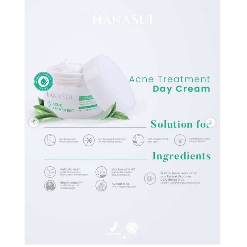 Jual Hanasui Acne Treatment Series (satuan) Di Seller Plaza Kosmetik ...