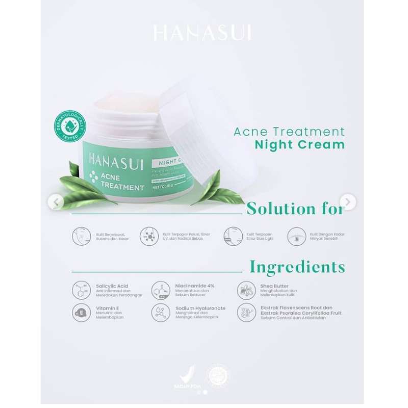 Jual Hanasui Acne Treatment Series (satuan) Di Seller Plaza Kosmetik ...