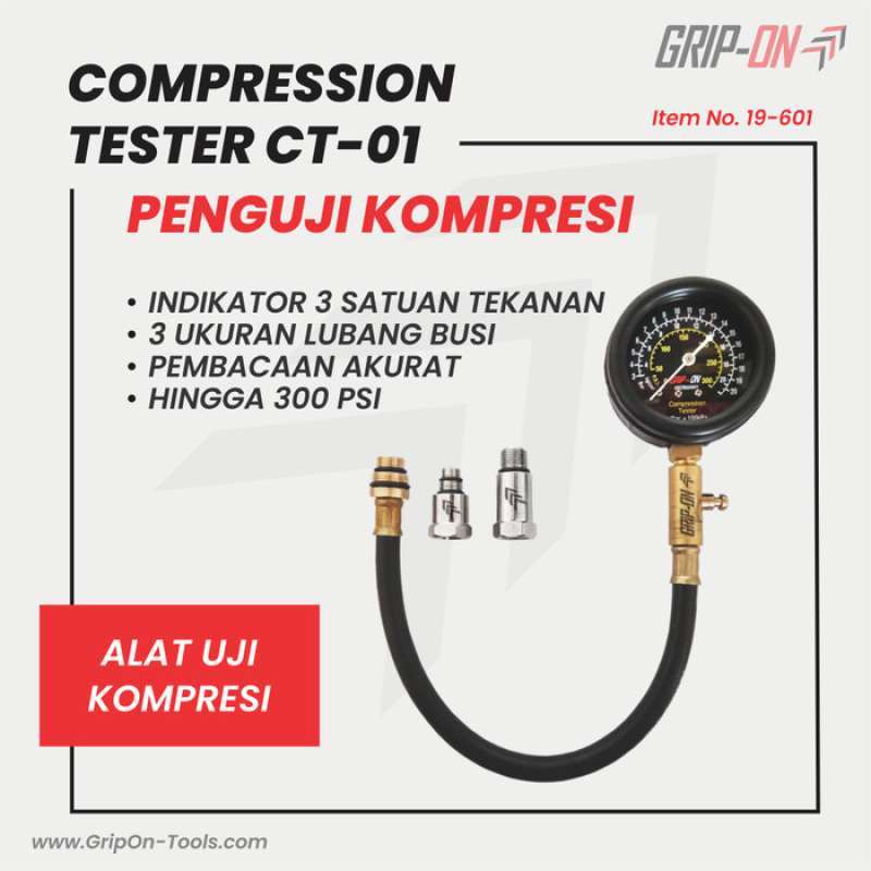 Promo GRIP-ON COMPRESSION TESTER CT-01 ALAT UKUR TEKANAN TEST KOMPRESI ...