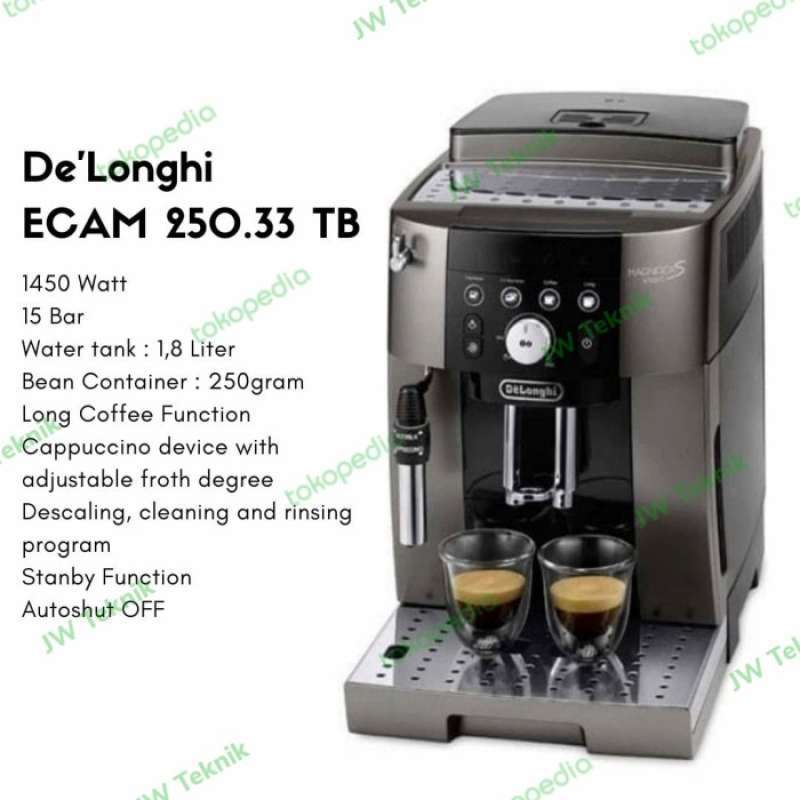 Promo Delonghi Ecam 250.33 tb mesin kopi otomatis 15 bar espresso ...