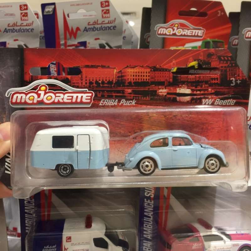 Promo Majorette French Car Vintage Trailer - VW Beetle Eriba Puck ...