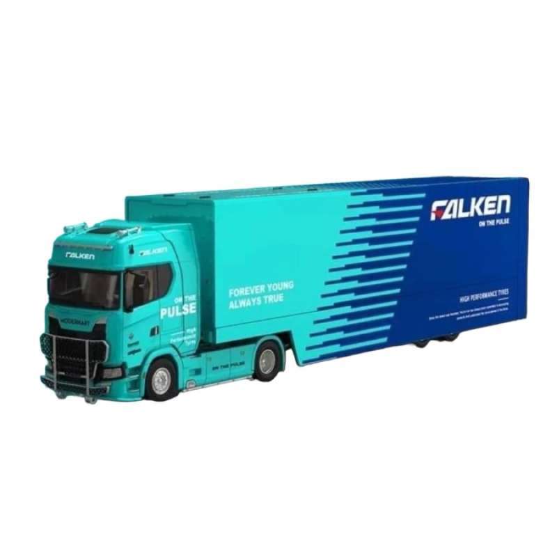 Jual Modernart 64 Truck Falken Livery Endclosed Double Deck Gull Wing ...