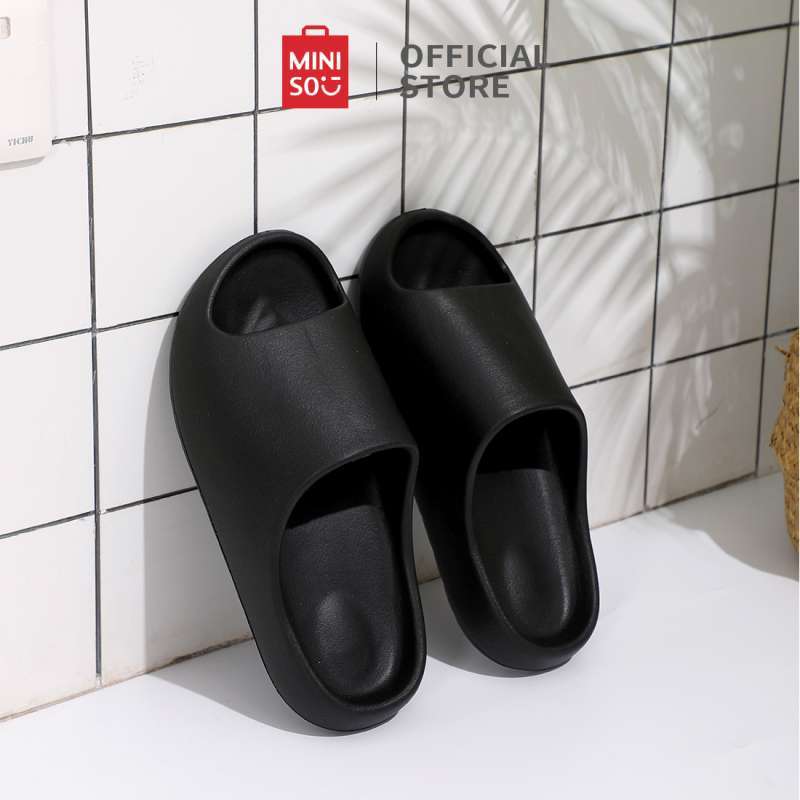 Promo Miniso Sandal Wanita Dan Pria Eva Flat Sandals Sandal Tebal Empuk ...