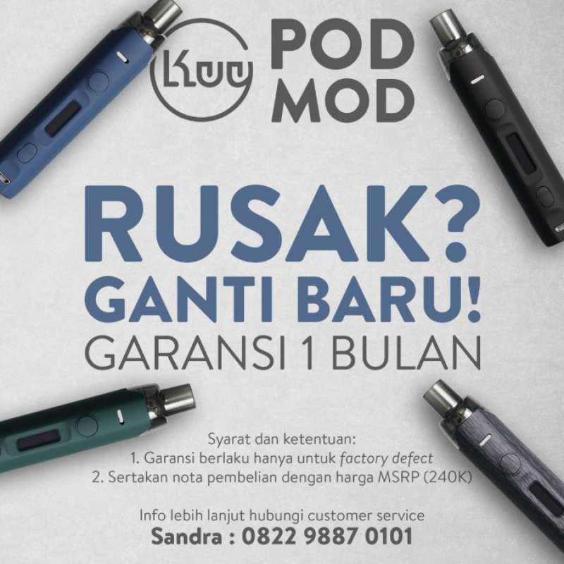 Promo KUY POD MOD 80W BY MOVI X ISUREVAPE VAPOR VAPE - BLACK, ORIGINAL ...