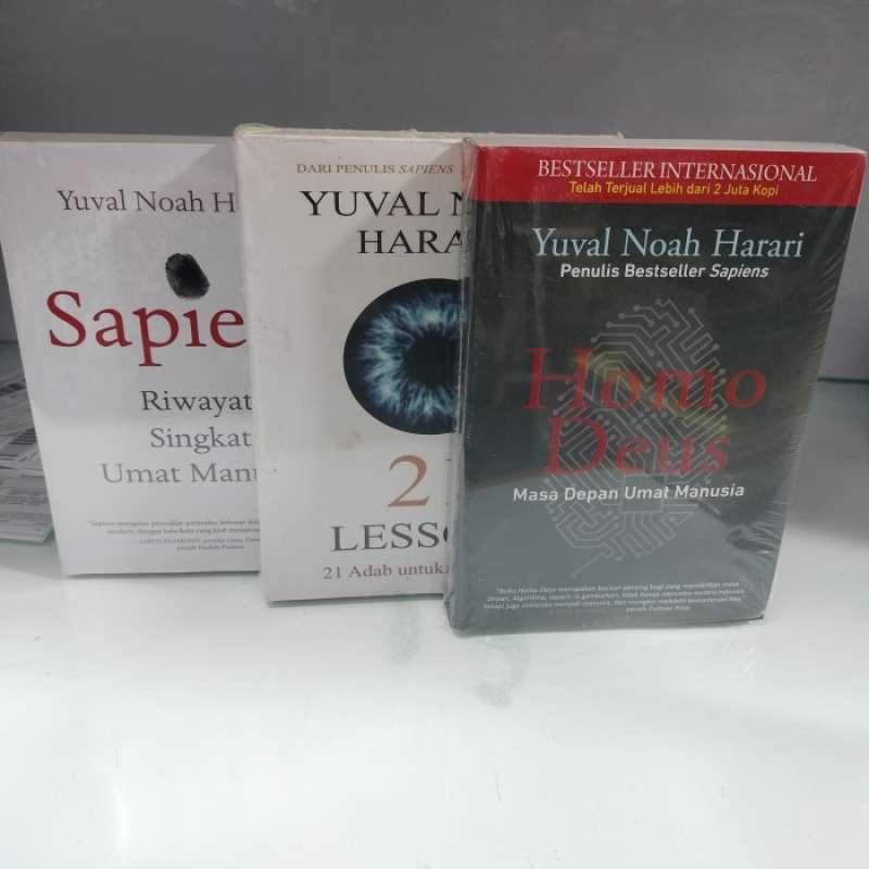 Promo Paket 3 Buku Yuval Noah Harari. Sapiens, 21 Lessons 21 Adab Untuk ...