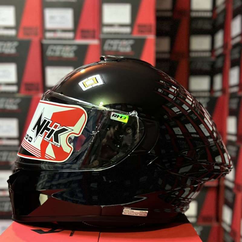 Promo Helm NHK Mark 1 Solid Black Single Visor Diskon 10% di Seller ...