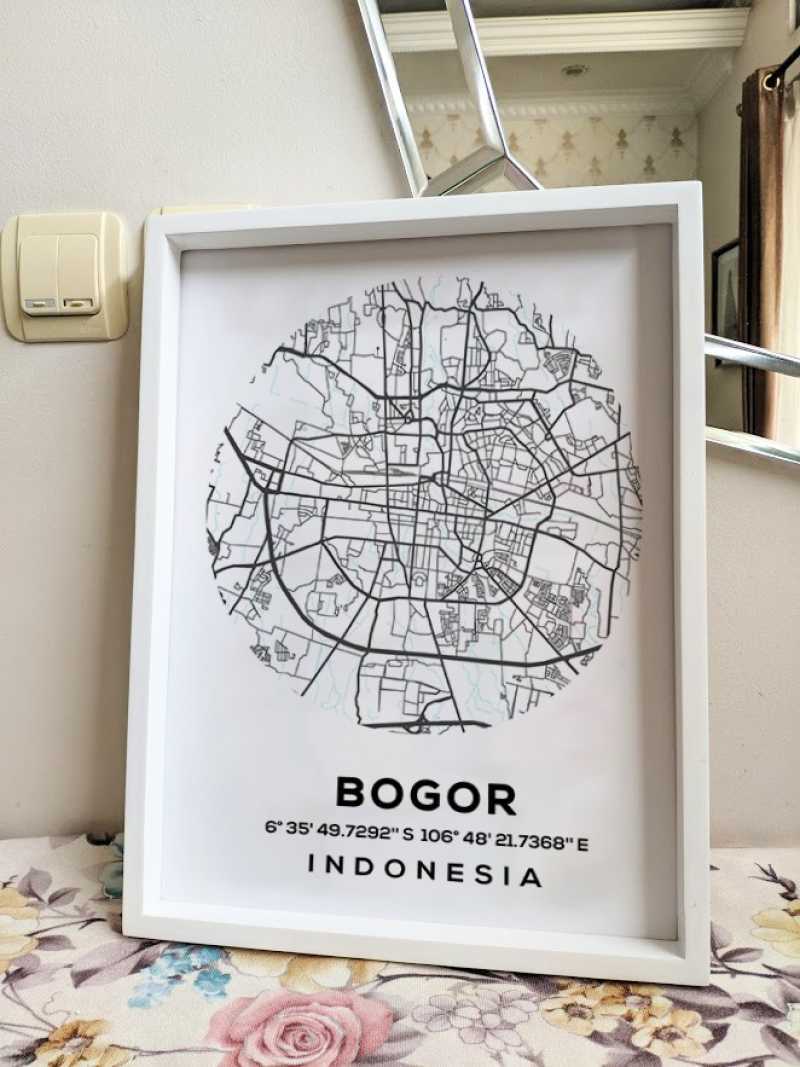 Promo Hiasan Dinding Wooden Poster Lukisan Pajangan Map Peta Indonesia ...