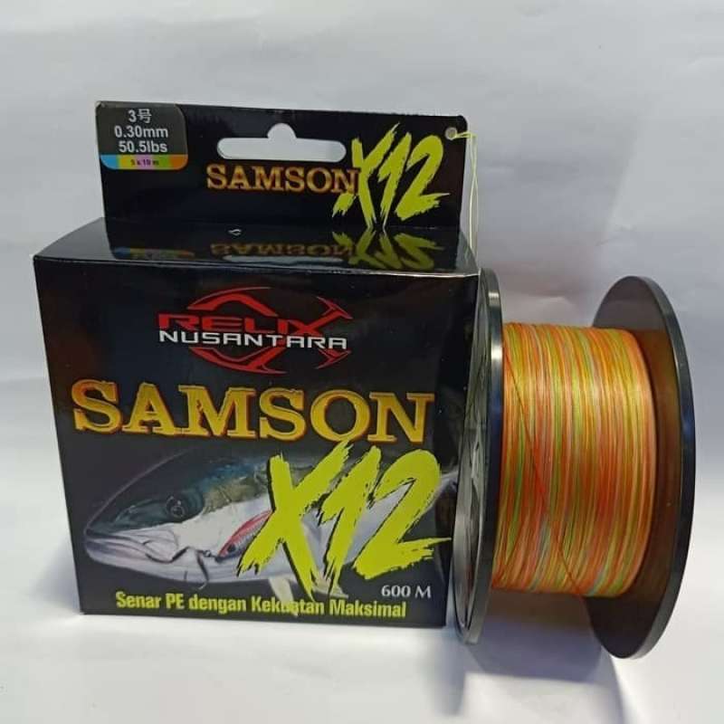 Promo Senar Pe Relix Nusantara Samson X12 Pe3 600M Senar Pancing Diskon ...