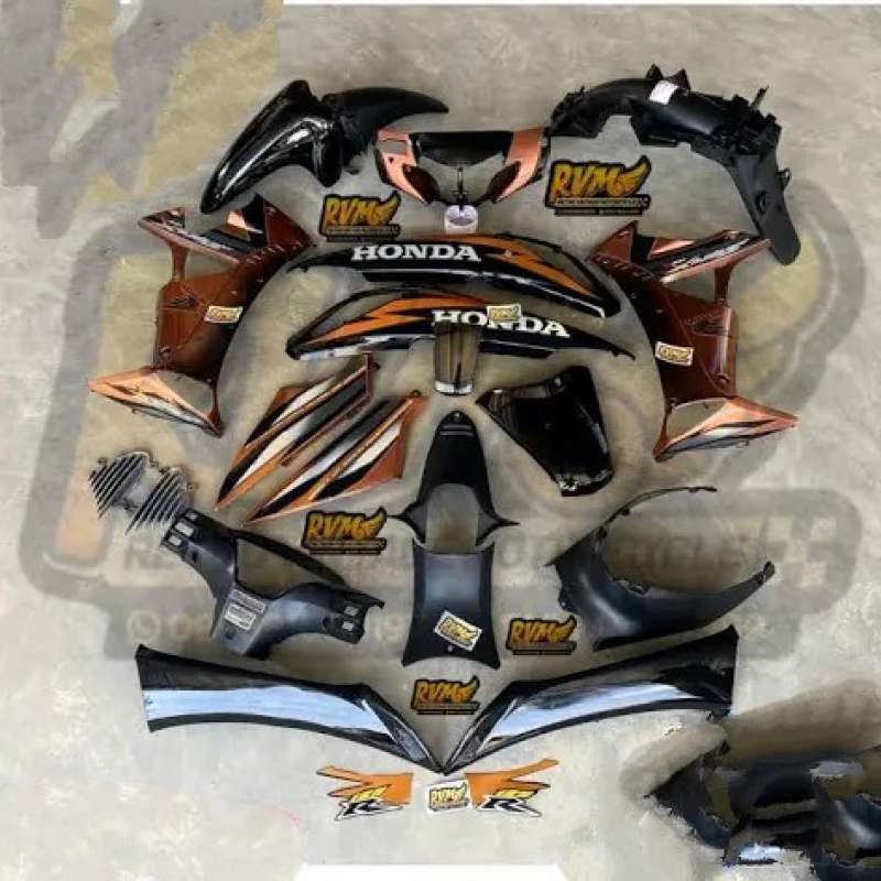 Promo Full Body Supra X 125 Lama Gold Orange Hitam Orange Putih Diskon ...