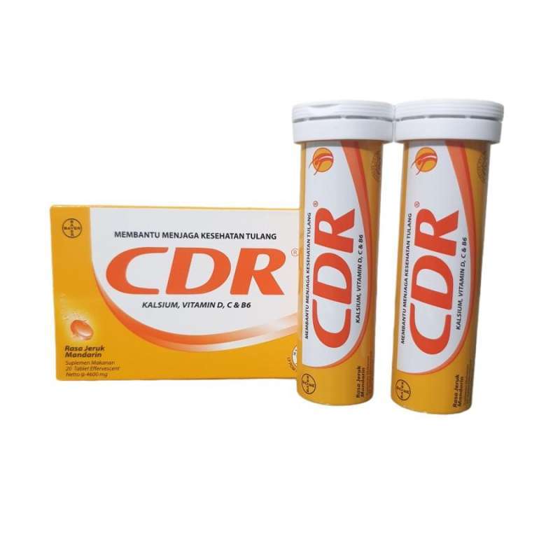 Jual Cdr Vitamin D, C, B6 & Kalsium Tablet Effervescent Isi 20 Tab Di ...