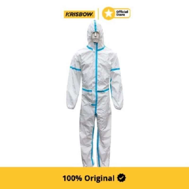 Promo Krisbow Protective Suit Pakaian Pelindung Lab Apd Hazmat Diskon ...