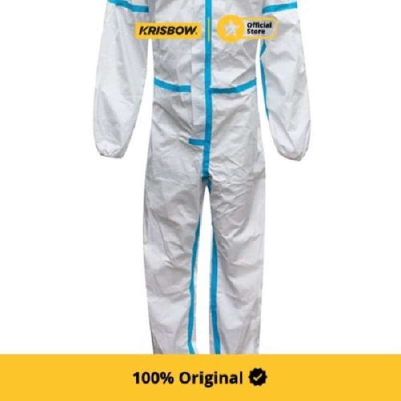 Promo Krisbow Protective Suit Pakaian Pelindung Lab Apd Hazmat Diskon ...
