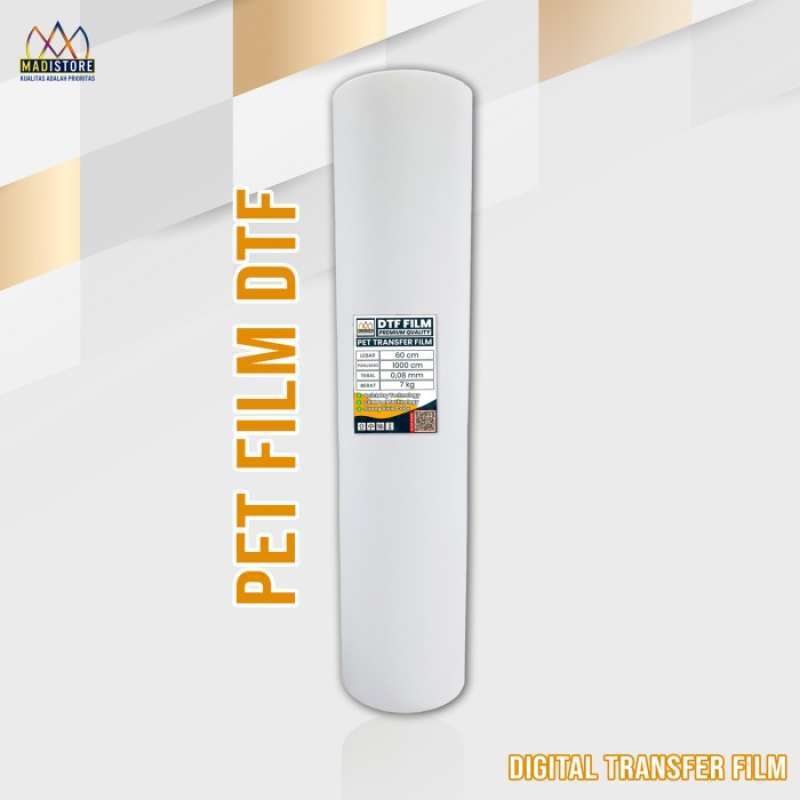 Promo Pet Film Dtf Premium Roll 60Cm X 100M / Kertas Sablon Dtf Matte Diskon 23% di Seller ...