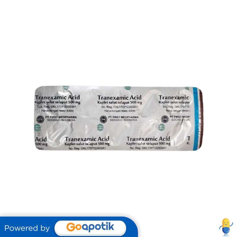 Jual Tranexamic Acid First Medipharma 500 Mg Blister 10 Kaplet Di ...