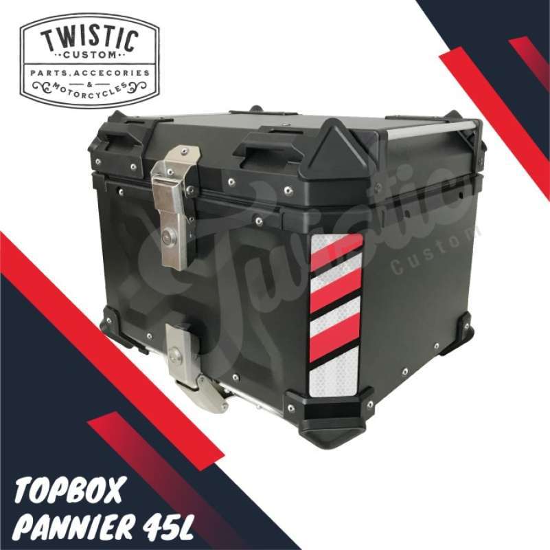 Jual Top Box Pannier Aluminium 45 Liter Motor Bmw Gs Himalayan Versys ...