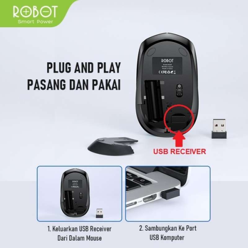Jual Mouse Robot M205 Wireless Mouse Optical 2.4ghz 16000dpi Di Seller Sentral Beli Beli ...