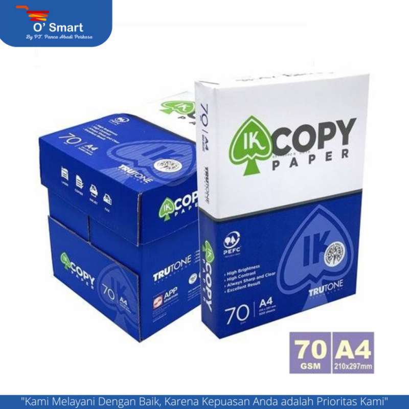 Jual KERTAS COPY PAPER IK A4 70GSM di Seller O'SMART STATIONERY - 20 ...