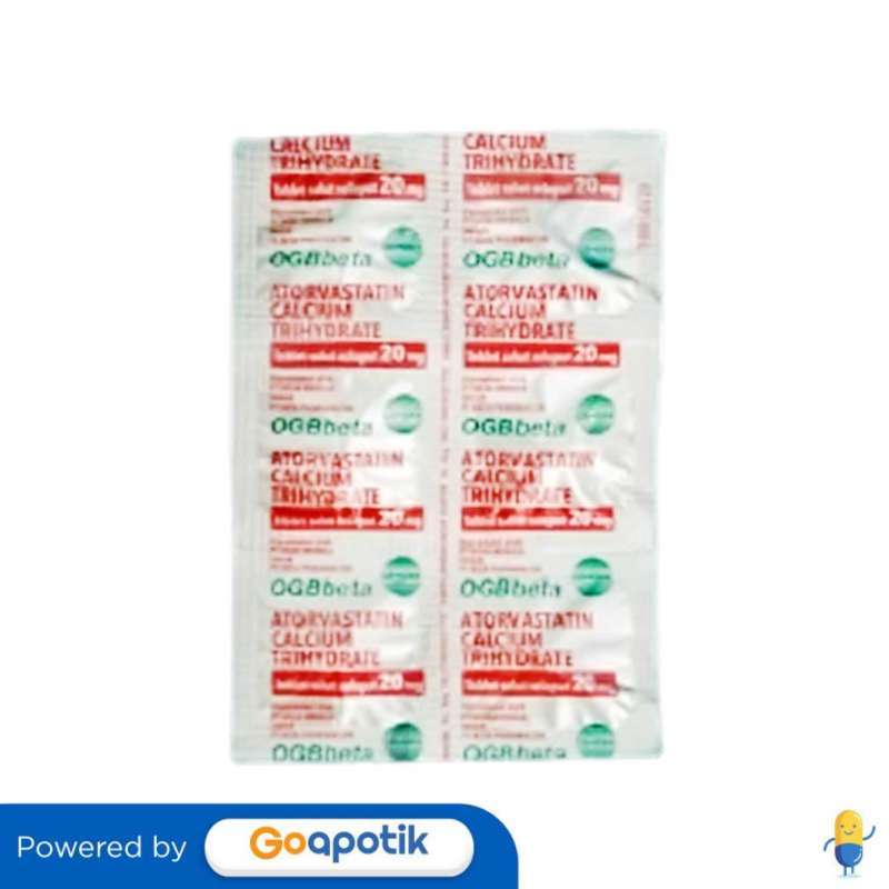 Jual Atorvastatin Calcium Trihydrate Ogb Beta 20 Mg Strip 6 Tablet Di ...