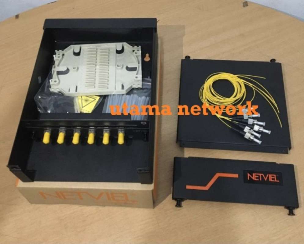 Promo Netviel OTB Minibox 6 port ST Singlemode tanpa pigtail Diskon 23% ...