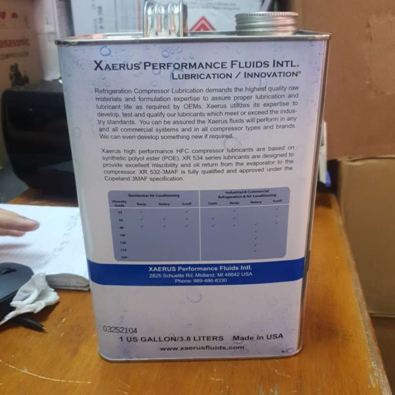 Promo Oli Xaerus Xr 534-68 3,8liter Diskon 23% Di Seller Indah Jaya ...