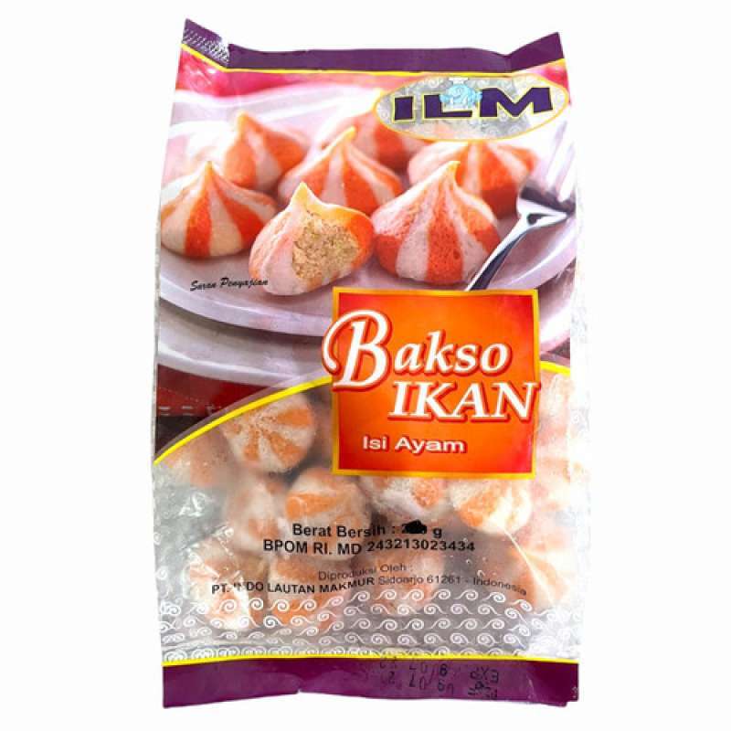 Promo ILM Bakso Ikan Isi Ayam PREMUIM 500 GR Pangsit ikan dengan ayam ...