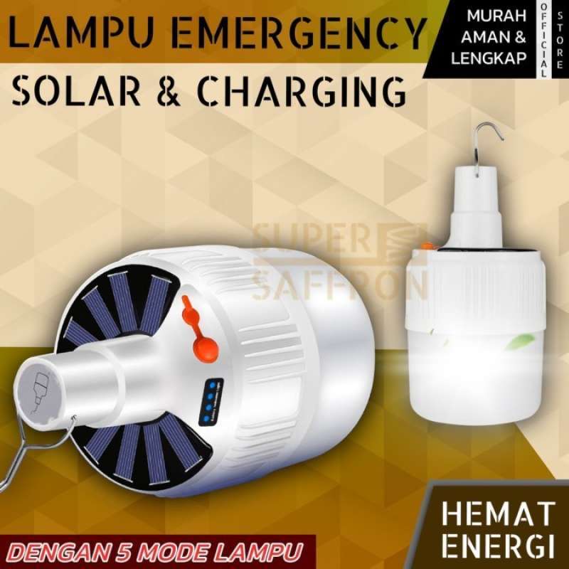 Promo Emergency Lamp Led Lampu Solar Cell Gantung Panel Surya ...