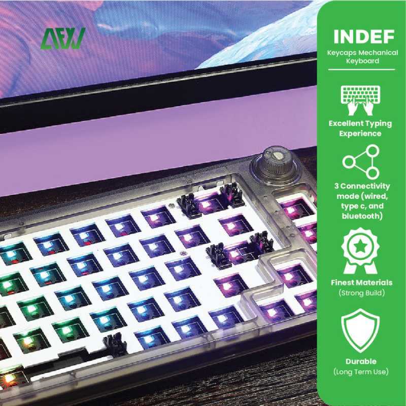 Promo SEATTLE Alumunium Barebone Mechanical Keyboard KF068 Fashion ...