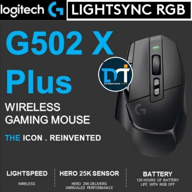 Promo Logitech G502 X Plus Wireless RGB Gaming Mouse I G502X Plus ...