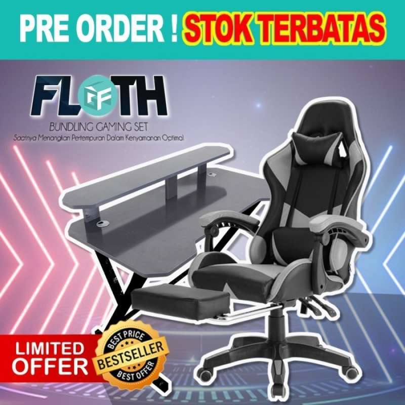 Jual Meja Gaming Kursi Gaming FLOTH Series 2 ( Dalam Kota ) di Seller ...