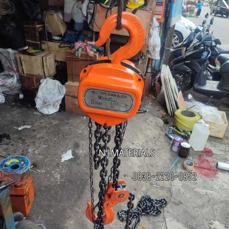Promo Chain Block Takel 5 Ton 3 Meter WEKA Takel Hand Manual Made In ...