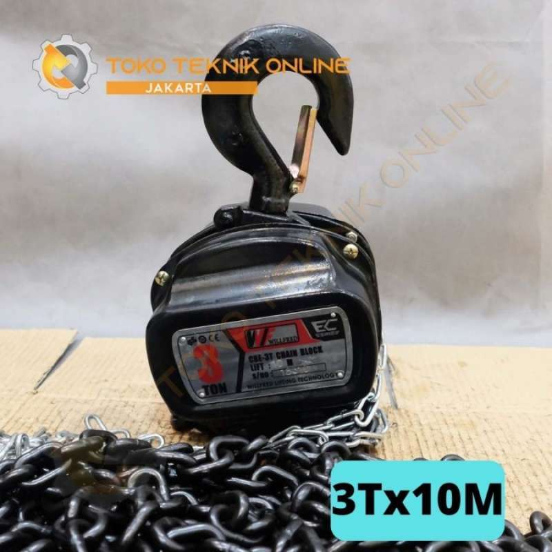 Promo Chain Block / Chain Hoist / Katrol EC - 3 TON x 10 M - Willfred ...
