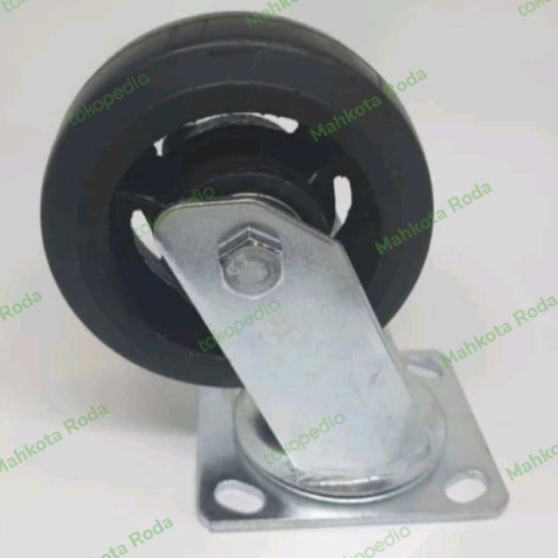 Promo Roda Karet Heavy Duty 5 Inch Hidup Diskon 23% Di Seller Indah ...