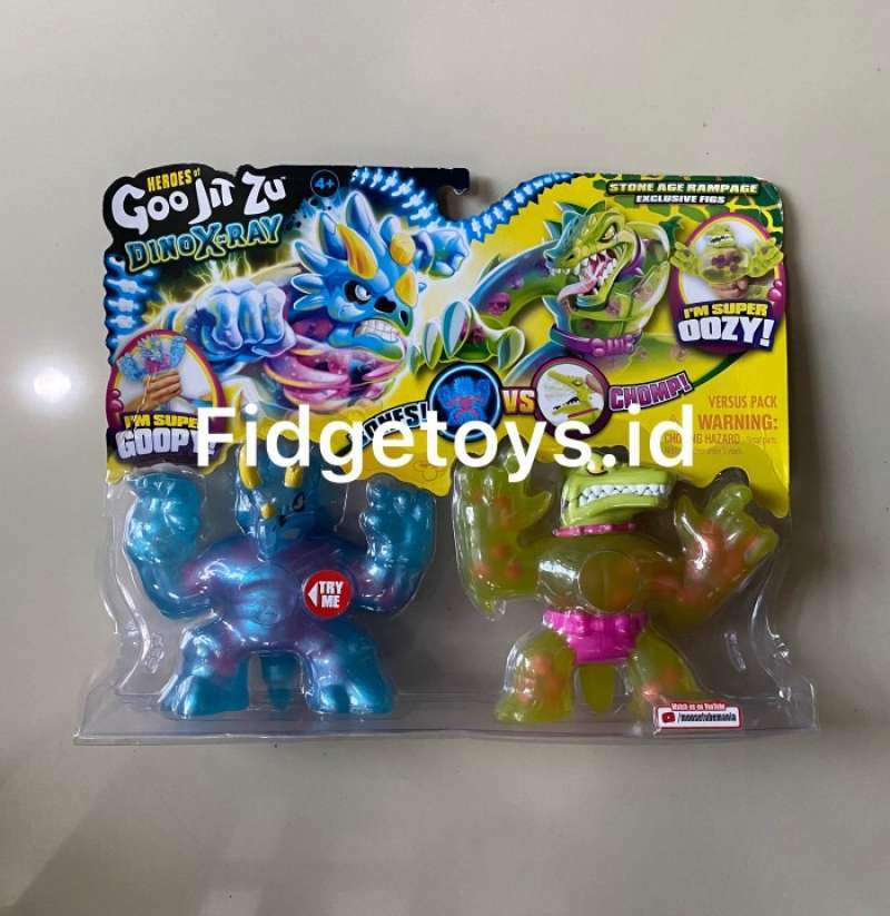 Promo Heroes of Goo Jit Zu Series 4 Dino X-Ray Tritops vs Shredz Diskon ...