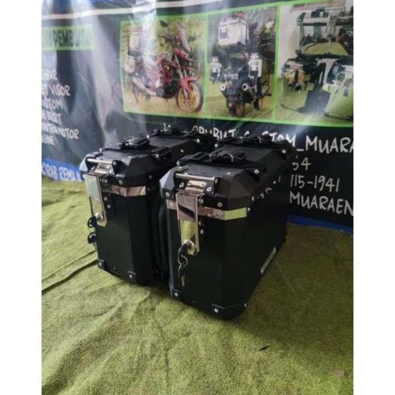 Promo Side Box Pannier 24L Aluminium & Galvanis,Pannier Bubut Custom ...