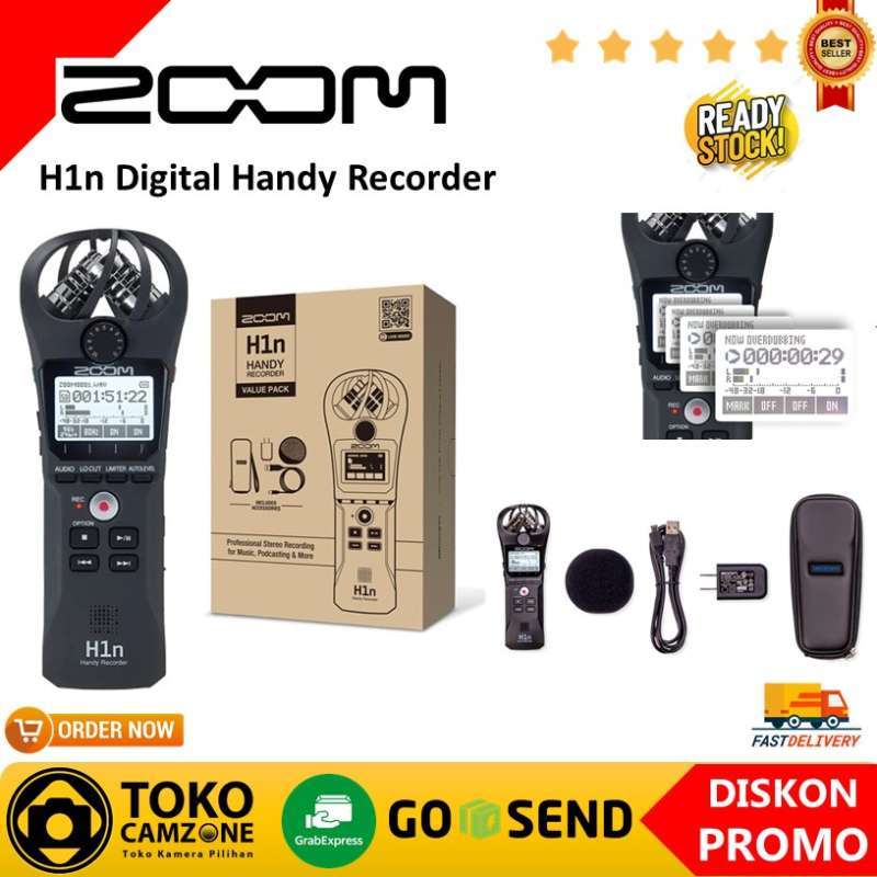 Promo Zoom H1n Digital Handy Recorder - Audio Recorder Diskon 1% Di ...