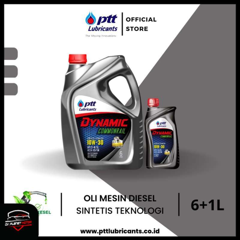 Promo Oli Mobil Diesel PTT Dynamic Commonrail 10W-30 CI-4 7L 66472 ...