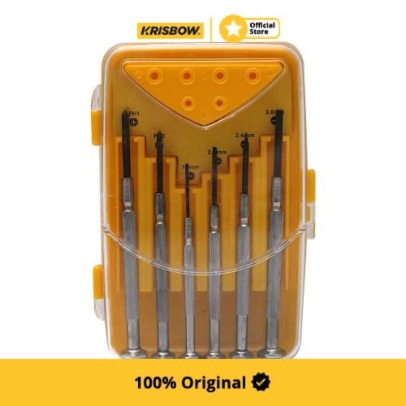 Promo Krisbow Set Screwdriver Obeng Presisi 6 Pcs Diskon 15% Di Seller ...