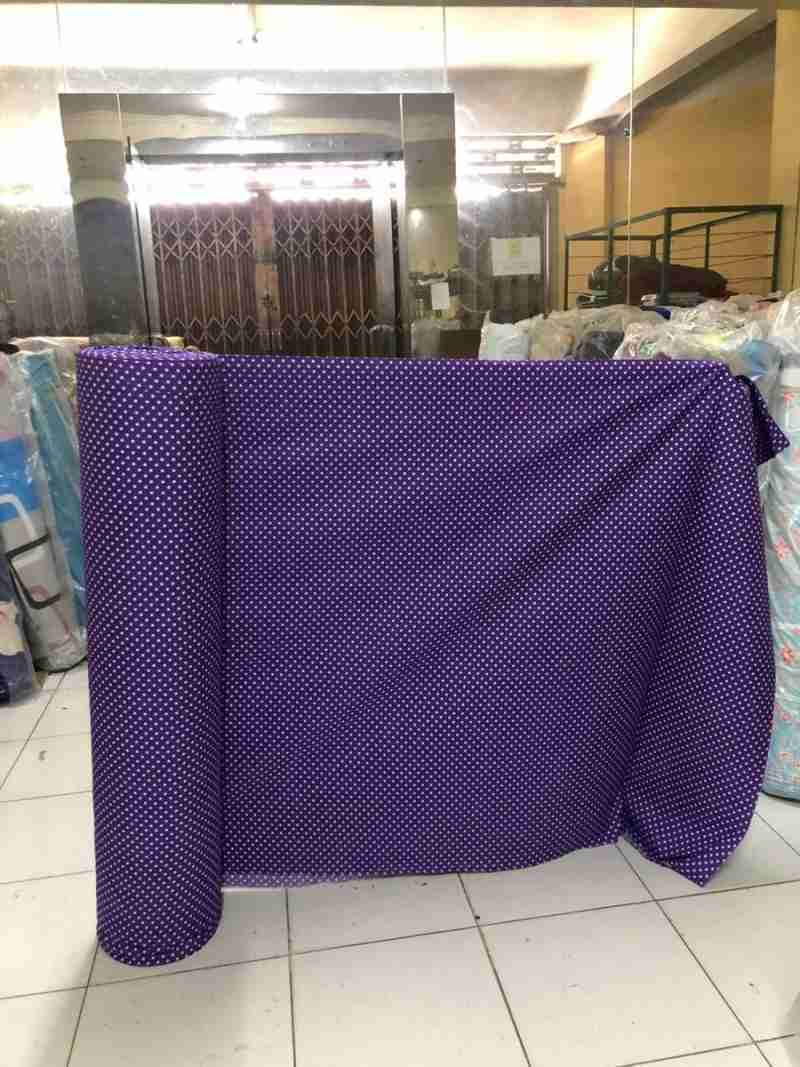 Jual Kain Meteran Disperse Microtex - Polka Plum Di Seller Emmehome ...