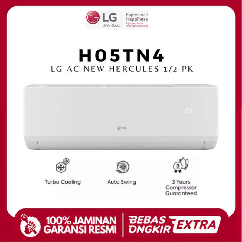 Promo Lg H05Tn4 Ac New Hercules 1/2Pk Dengan Kapasitas Pendinginan 5,000 Btu Diskon 2% di Seller ...
