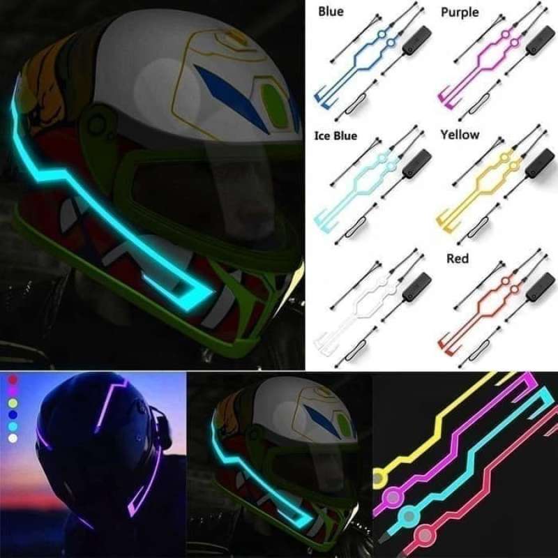 Promo Lampu Led Helm Motor Strip Stiker Vlog Tron Movie El Tape Wire ...