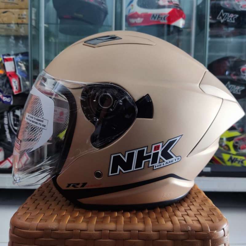 Promo Helm Nhk R1 Max Gold Doff Half Face Nhk R1 Max Double Visor Diskon 23% di Seller FuStore ...
