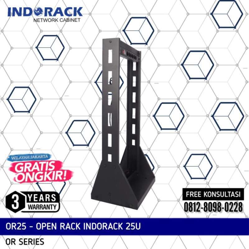 Promo Open Rack INDORACK Rak Server 25U OR25 Diskon 23% di Seller ...
