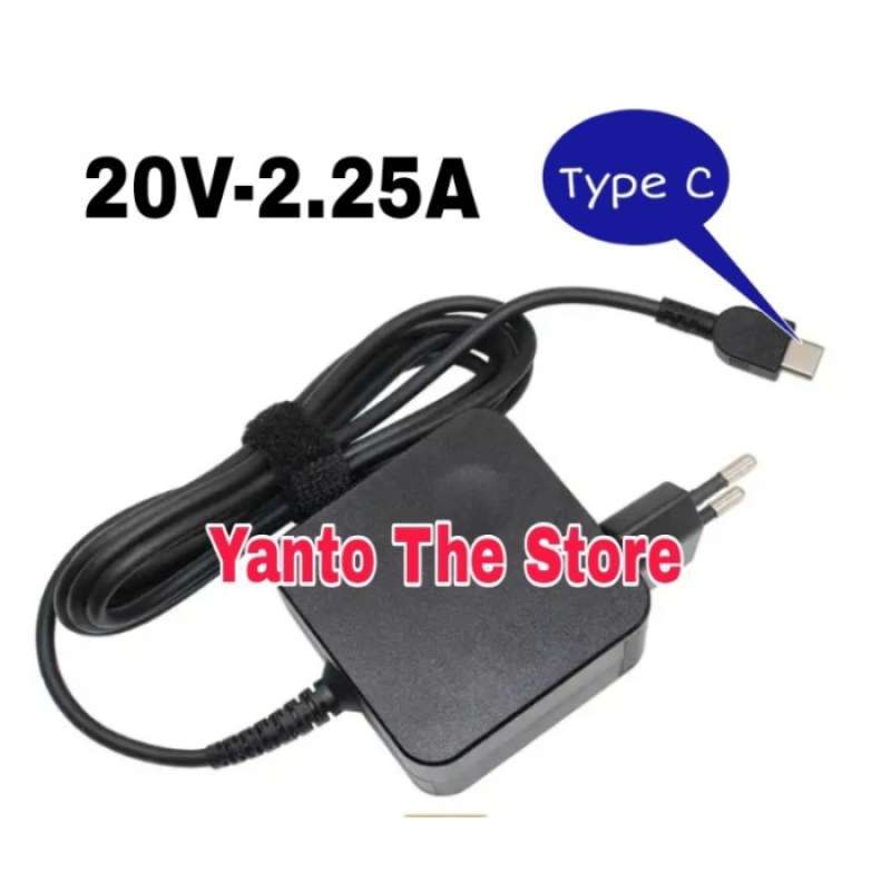 Promo Adaptor Charger Laptop Lenovo ThinkPad X270 X380 T480 Type C 45W ...