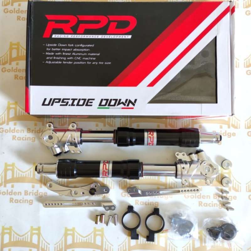 Promo Shock Depan Nmax Upside Down Rpd Black / Hitam Front Shockbreaker ...