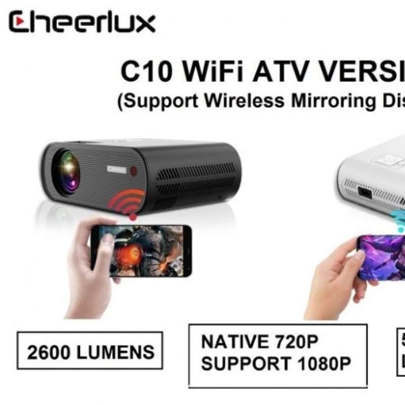 Promo Cheerlux C Wifi Tv Tuner Mini Led Projector Lumens Proyektor Diskon Di Seller