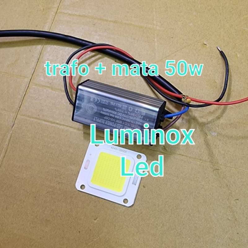 Promo mata led cob 50w 50watt chip + trafo driver pju cobra 50 watt 50 w Diskon 17% di Seller ...